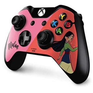 Skinit Decal Gaming Skin Compatible with Xbox One Controller - Officially Licensed Disney Princess Mulan Art Design