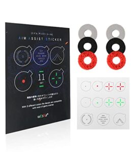 aim pro kit - precision rings aim assist ring - aim sight assist decals monitor decal for fps video games for pc, switch, xbox & playstation [japanese design]