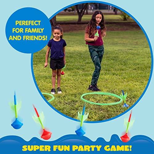 JOYIN Lawn Darts Game Set for Kids and Adults - Glow in The Dark Outdoor Games Lawn Games for Adults and Family, Soft Tip Lawn Darts Set for Kids Camping Games, Outside Yard Games