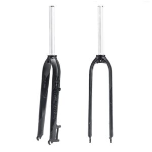 bucklos 26/27.5/29” mountain bike rigid forks, 1-1/8” straight mtb rigid fork disc brake, superlight aluminum alloy bicycle rigid fork fit bmx mtb road bike