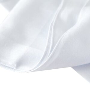 RDS HANKYTEX Women's 100% Cotton Handkerchief,White D