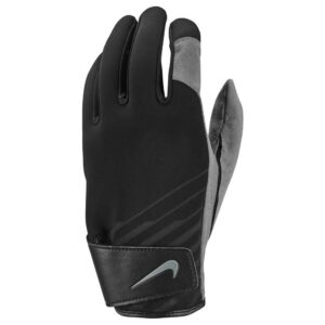 nike cold weather golf gloves black | gray medium