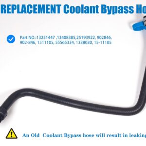 JSDAN 25193922 Compatiableb With 2011 2012 2013 2014 2015 2016 Chevy Cruze Sonic Trax Buick Encore Engine Water Outlet 1.4L &13251447 Chevy Cruze Radiator Hose