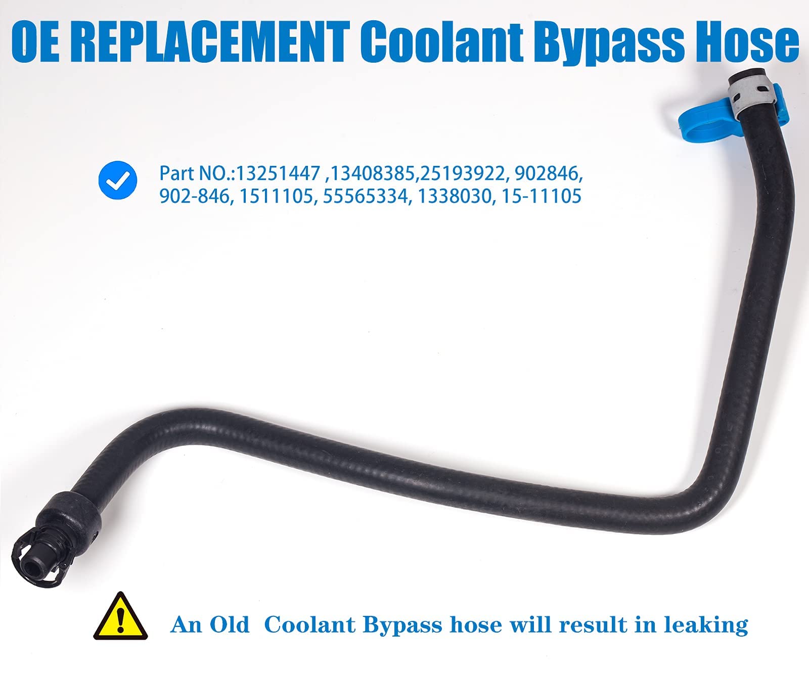 JSDAN 25193922 Compatiableb With 2011 2012 2013 2014 2015 2016 Chevy Cruze Sonic Trax Buick Encore Engine Water Outlet 1.4L &13251447 Chevy Cruze Radiator Hose