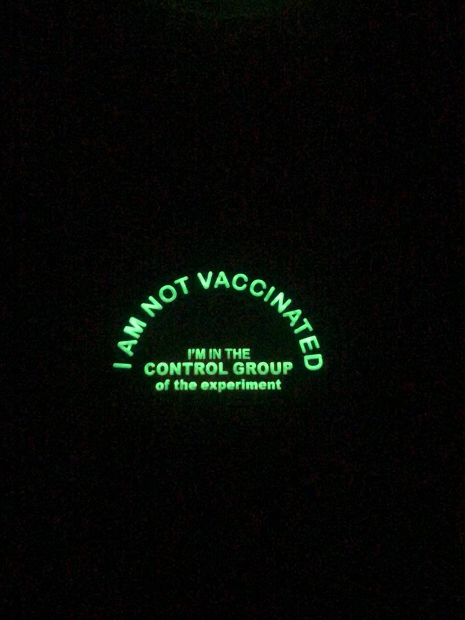 TUFF Glow in The Dark 3D PVC Patch, 2.5 Inch No Vax PVC Patch with Hook and Loop Fastener, Well Made Hook Backed Morale Patches, Perfect to Apply to Any Loop Surface