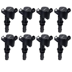 bdfhyk 8 pack ignition coils for f150 truck f250 super duty truck lincoln mercury v8 v10 4.6l 5.4l 6.8l compatible with 5c1584 e508 dg511 c1659 c1541 fd508