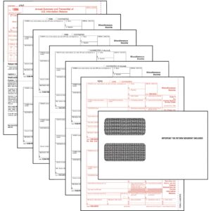 tops 5-part 1099-nec tax forms