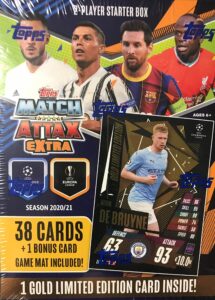 2020-21 topps match attax extra uefa soccer hanger box