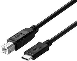 storel usb c to printer cable compatible with ipad air,macbook pro,macbook air m1,mac pro,imac pro type c printer cord for alesis vi25,m-audio oxygen 25,akai mpd21,pioneer dj ddj200