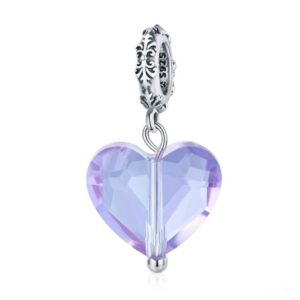 meetccy charm love you lock key fit pandoras charms bracelets 925 sterling silver charms dangle heart beads birthday anniversary valentines mothers day gifts for women wife purple love charm