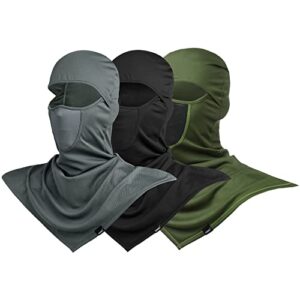 3 pieces balaclava - summer sun protection motorcycle fishing sun mask breathable windproof long face mask for men women