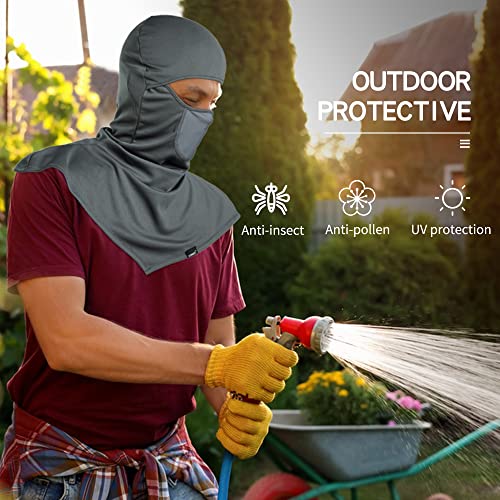 3 Pieces Balaclava - Summer Sun Protection Motorcycle Fishing Sun mask Breathable Windproof Long Face Mask for Men Women