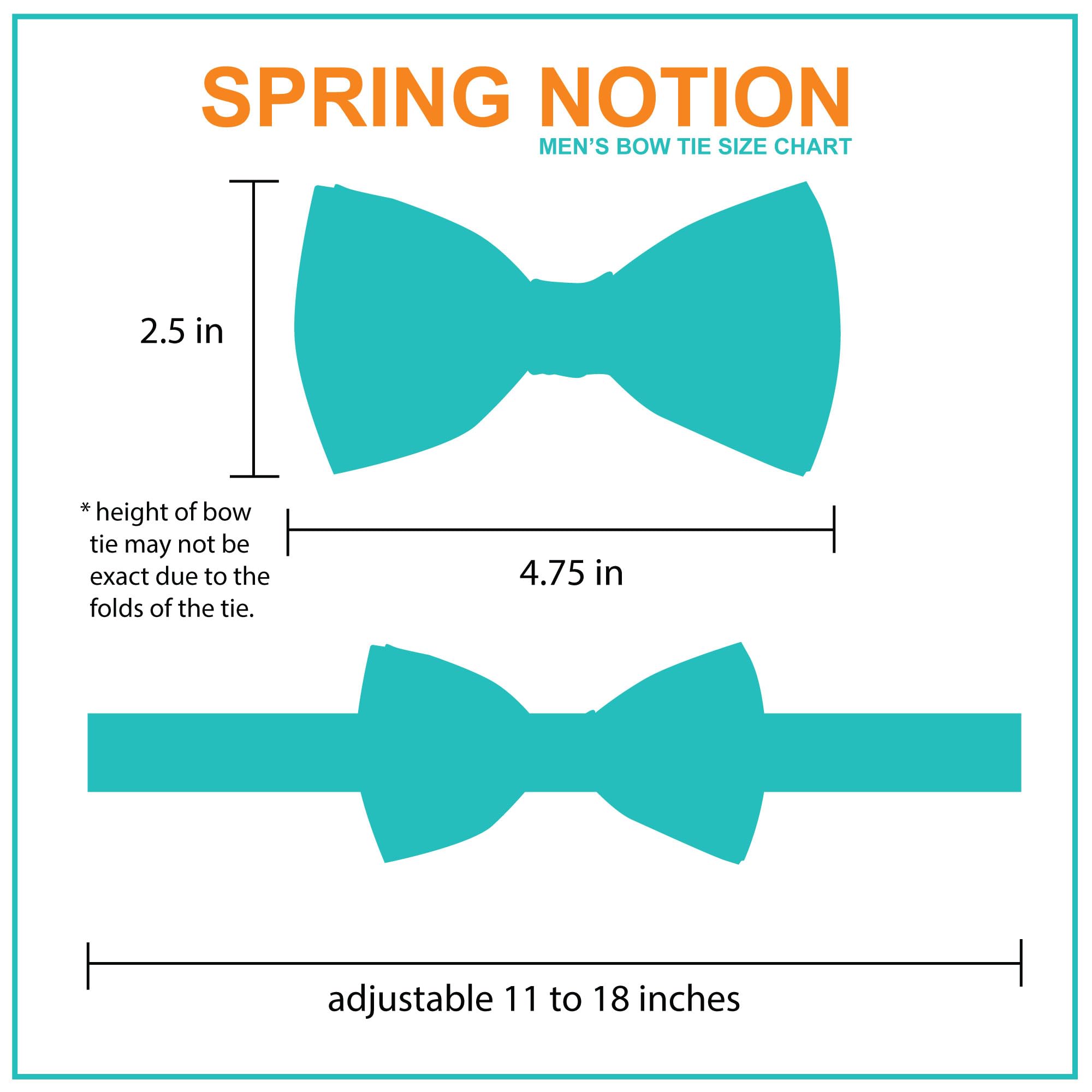 Spring Notion Men's Cotton Floral Print Pre-tied Bow Tie for Wedding Summer Party Dressy and Casual, 48-Dusty Blue