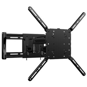 made for amazon universal full-motion tv wall mount for 50-82" tvs and compatible with amazon fire tvs