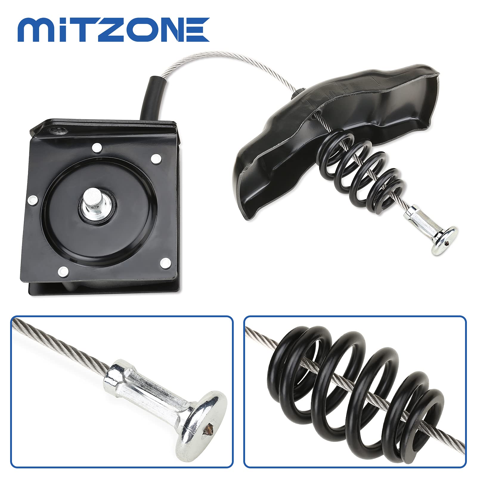 MITZONE Spare Tire Hoist Spare Tire Winch Carrier Compatible with 2002-2005 Dodge Ram 1500 2003-2012 Dodge Ram 2500 Ram 3500 Replace 924-538