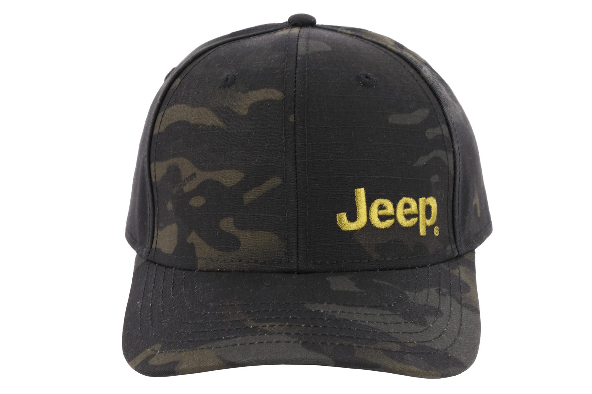 Jeep Text Logo Low Profile Trucker Hat Black Camo/Green Hat