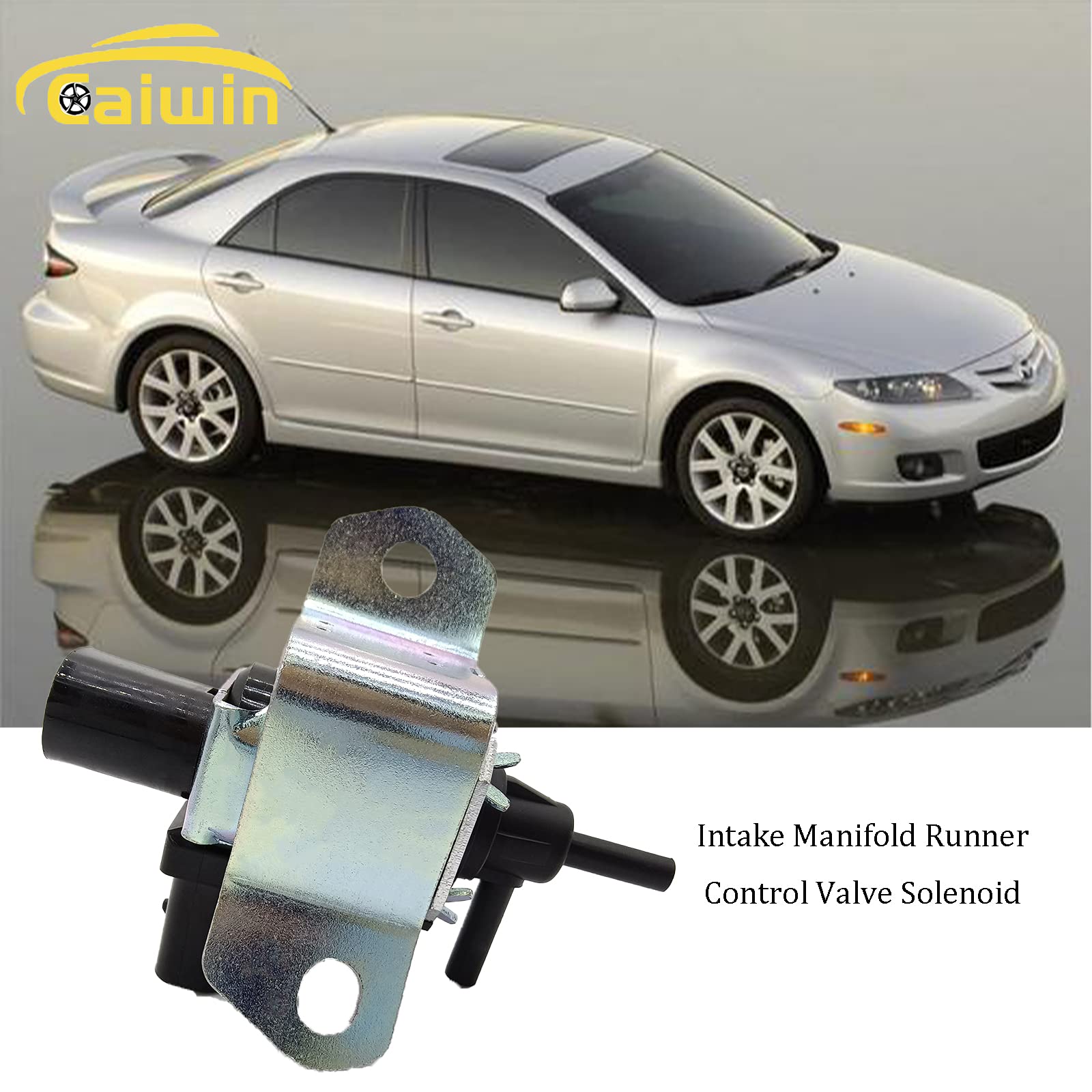 Intake Manifold Runner Control Valve Solenoid Compatible with Escape Focus Fusion Mazda 6 MX-5 Miata Tribute Mercury Mariner Replaces L301-18-741, 1S7G9J559BB, 3S4Z9J559AA, L801-18-741