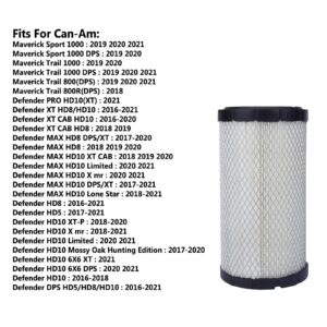 MinStar Air Filter Replace #715900394 CM-8016 , Compatible With Can-Am Defender HD5 HD8 HD10 / Maverick Sport 1000 / Maverick Trail 1000 800 / Engine-Air Intake