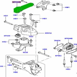 Land Rover Engine Mount Upper LR000597 LR2 Range Rover Evoque Discovery Sport 2015 febi