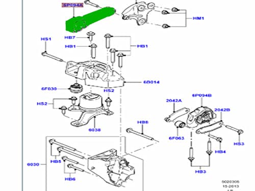 Land Rover Engine Mount Upper LR000597 LR2 Range Rover Evoque Discovery Sport 2015 febi