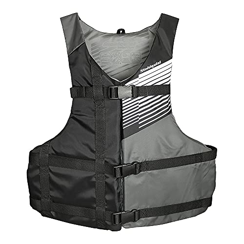 Stohlquist Fit Adult PFD Life Vest, Black & Grey [4-Pack]