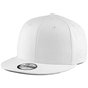 new era blank custom 9fifty adjustable white snapback cap