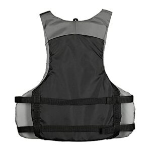 Stohlquist Fit Adult PFD Life Vest, Black & Grey [4-Pack]