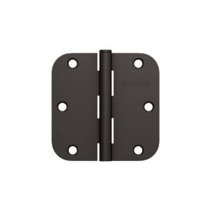 Schlage 3.5" Door Hinge with 5/8" Radius Round Corner in Aged Bronze (3-Pack)