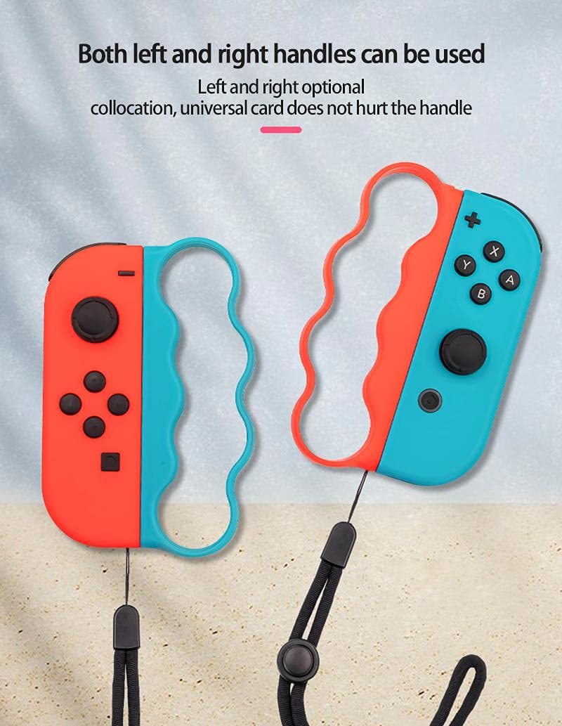 Fitness Boxing Hand Grips for Nintendo Switch Joy-Con,Fit Boxing Clasp Accessories Handle for Adults and Children, 2 Packs