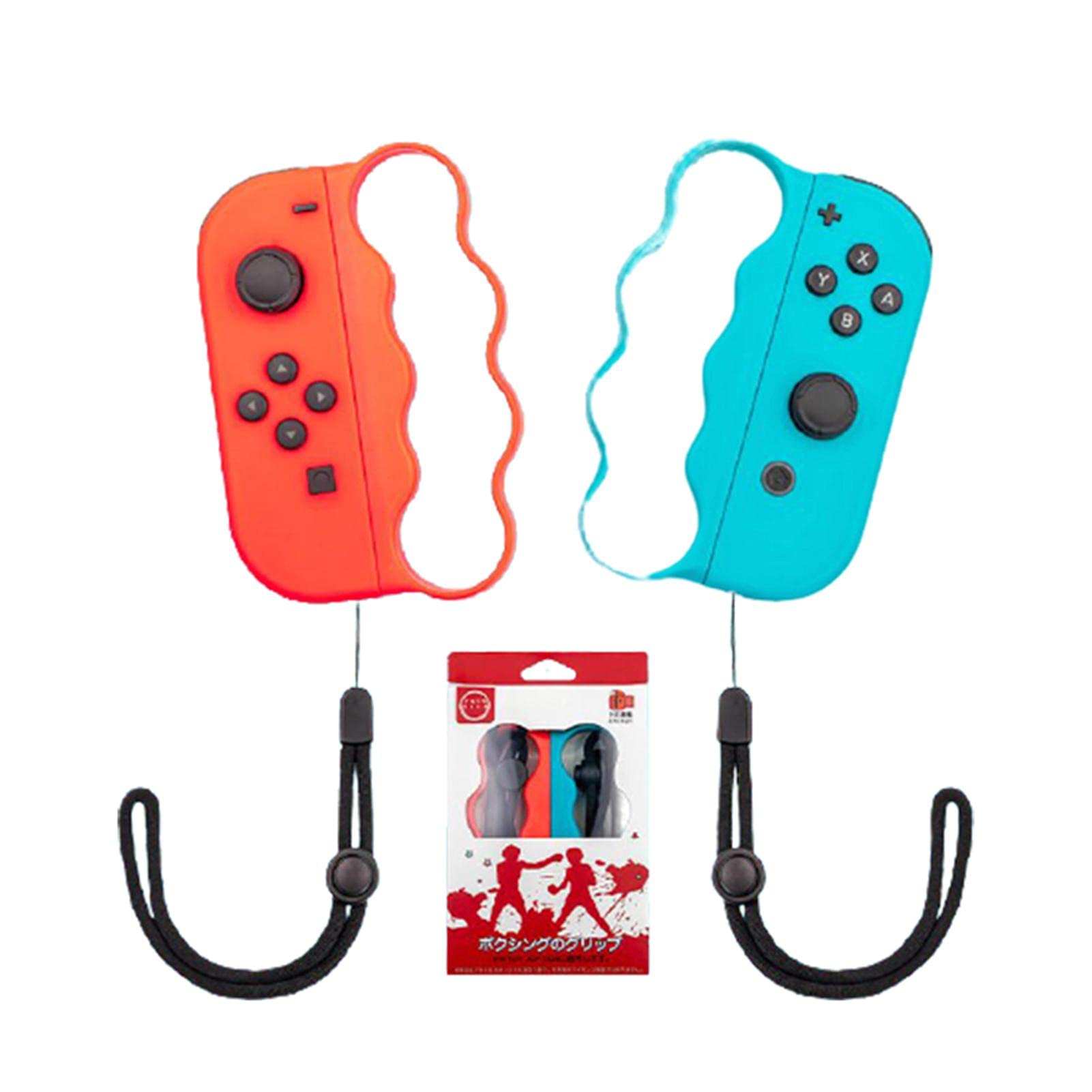 Fitness Boxing Hand Grips for Nintendo Switch Joy-Con,Fit Boxing Clasp Accessories Handle for Adults and Children, 2 Packs