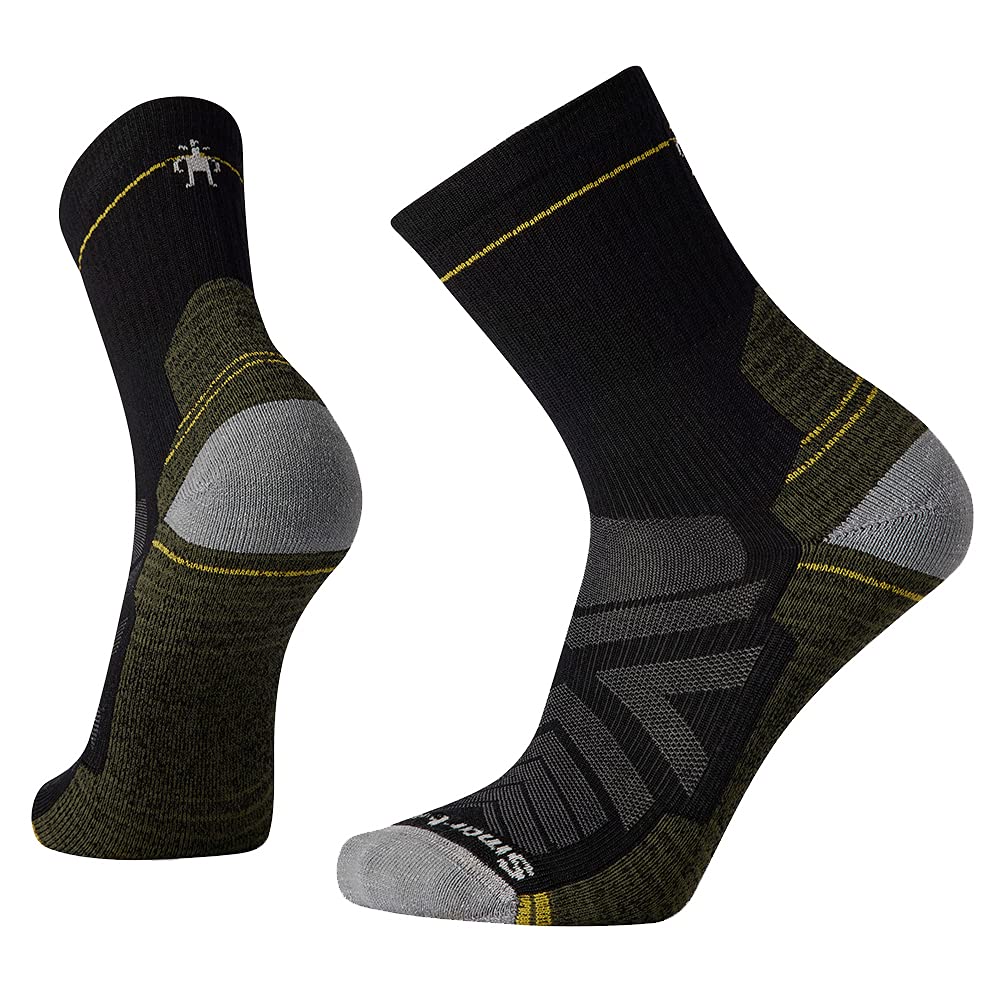 SmartWool Hike Light Cushion Mid Crew Socks, Black, Medium