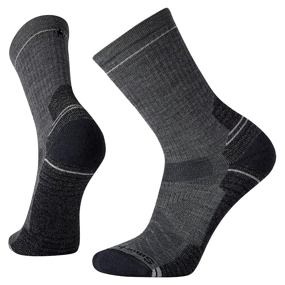 SmartWool Hike Light Cushion Crew Socks, Medium Gray, Medium