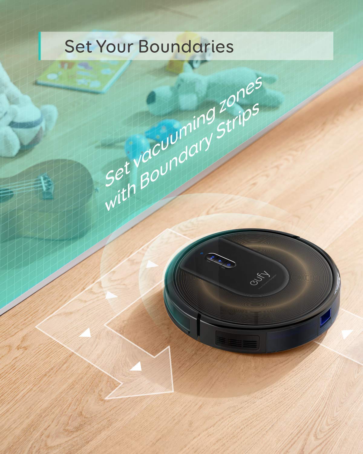 eufy RoboVac G30 Edge, Robot Vacuum with Smart Dynamic Navigation 2.0, Robot Vacuum Cleaner丨 RoboVac Extra Boundary Strip Pack, Compatible with 30C, 30C MAX, 30,G30 Edge, G30 Hybrid Pet Edition