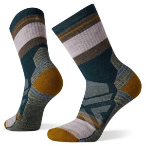 smartwool sw001583g74m women's hike full cushion saturnsphere crew socks twilight blue m