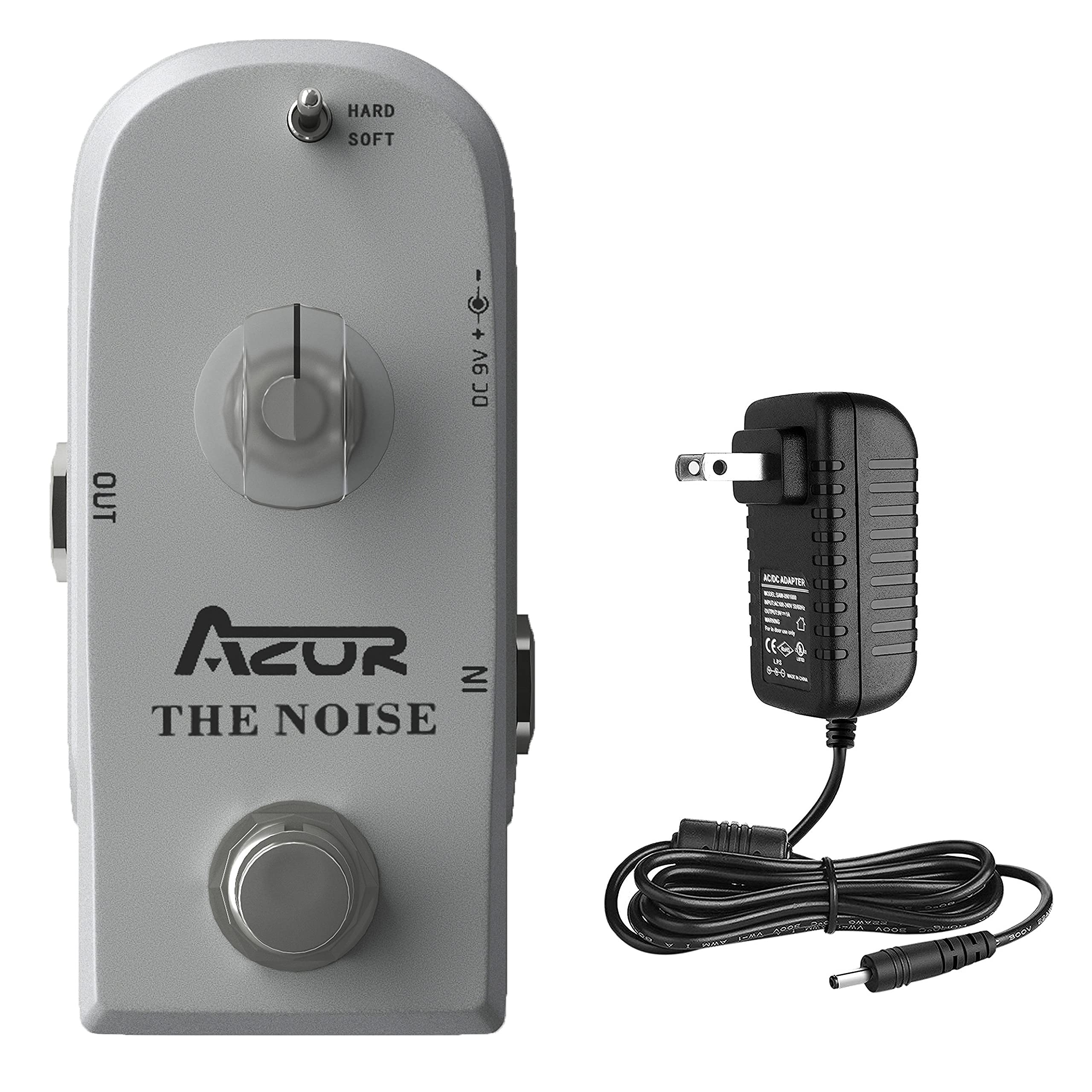 AZOR Pedal Power Adapter with The Noise Killer Guitar Effect Pedal Noise Gate Pedal 2 Modes