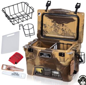 cold bastard coolers 20qt cold bastard rugged+ camo camel premium ice chest cooler accs free s&h(cb20-cc)