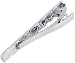 Ericotry Mens Stainless Steel Silver Tone Tie Clip Simple Necktie Tie Bar Clasp Clip Best Xmas Gift