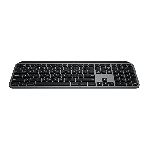 Logitech MX Keys Advanced Illuminated Wireless Keyboard and MX Master 3 Advanced Wireless Mouse for Mac with Palm Rest Bundle (3 Items)