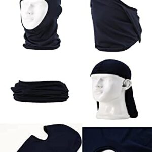 GANWAY Pack of 7 Black Ski Mask for Men Balaclava Thin Outdoor Airsoft Motorcycle Hood Hat