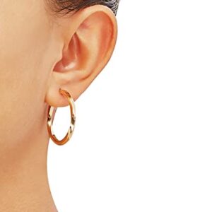 Welry 30mm Twisted Hoop Earrings in 14K Yellow Gold