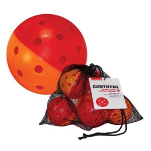 GAMMA Two Tone Recreation Training Outdoor Pickleball 6/Pk