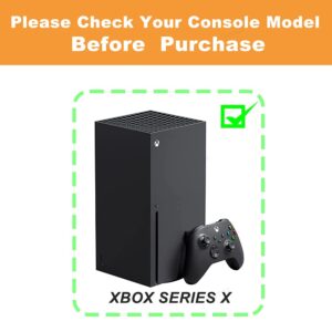 FOTTCZ Vinyl Skin for Xbox Series X Console and Controllers, Sticker Decal Protect Xbox Series X Devices - Red Nebula & Demon Hand