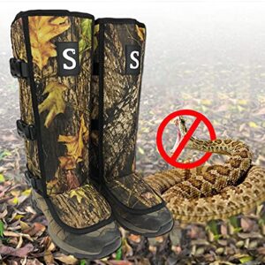 smarkey snake gaiters bite protection guard for lower legs protects against all types of rattlesnakes and other poisonous snakes biten, snake leggings for hunting, camping and more(1 pair)