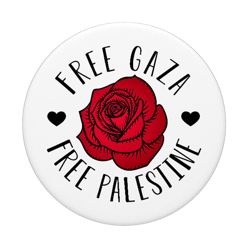 Palestine Free Palestine Free Gaza Palestine Flag Arabic PopSockets Swappable PopGrip