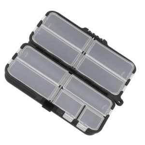 fishing tackle storage organizer, 9 compartments fishing tackle box wear‑resistant detachable for outdoor for fishing