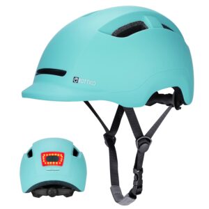 grottico adult bike helmet with light - dual certified for bicycle scooter skateboard road cycling skating helmet