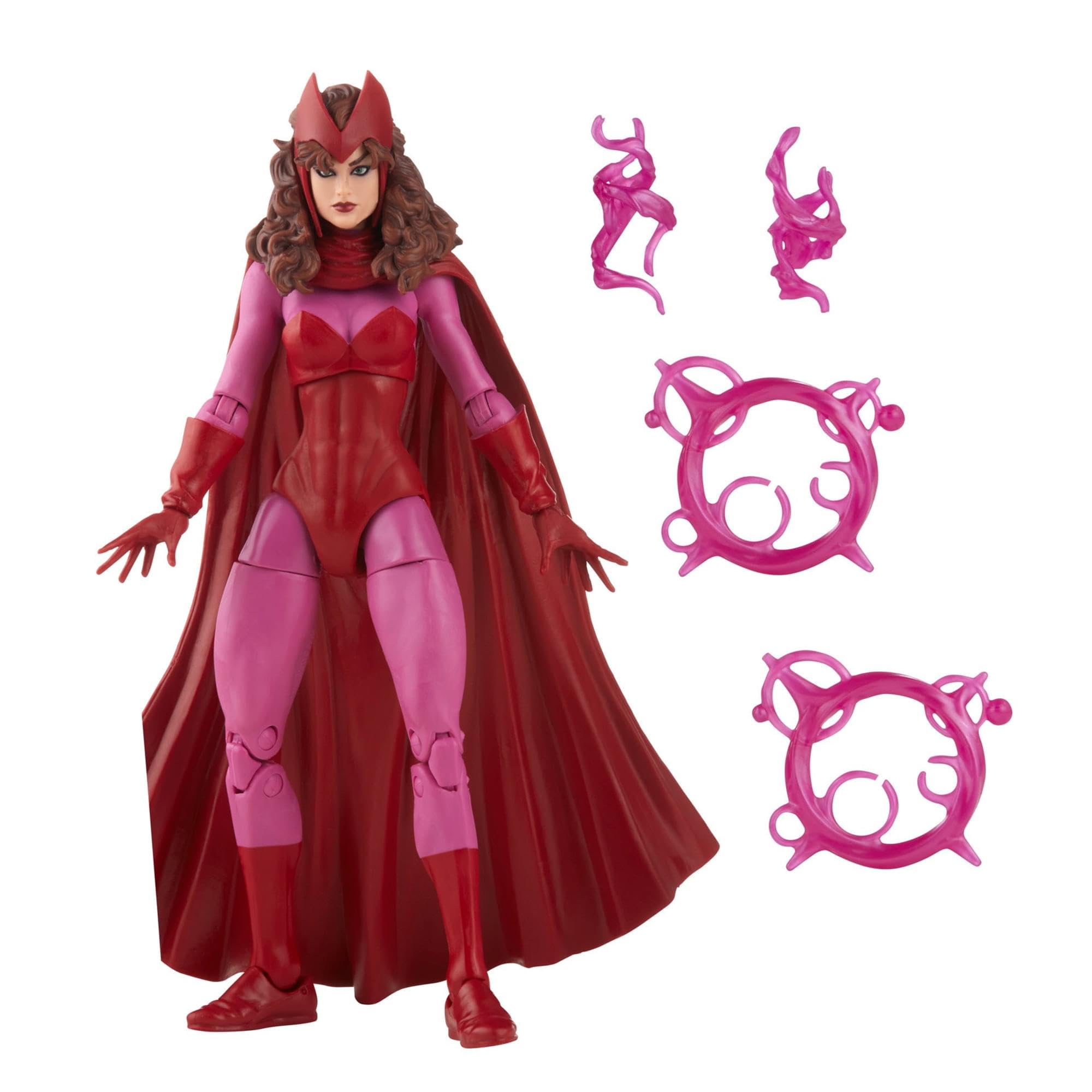 Marvel Legends Series Scarlet Witch 6-inch Retro Packaging Action Figure Toy, 4 Accessories