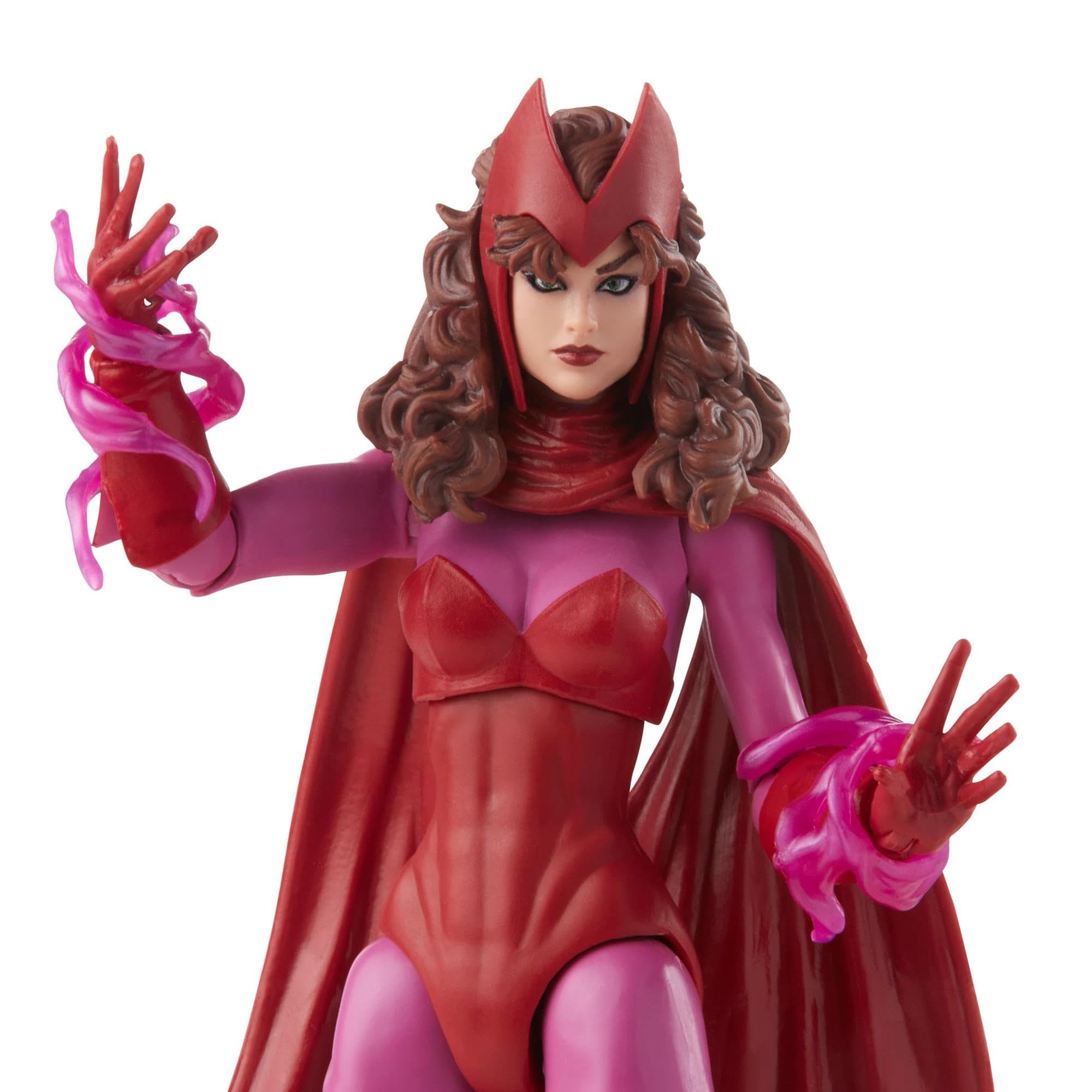 Marvel Legends Series Scarlet Witch 6-inch Retro Packaging Action Figure Toy, 4 Accessories