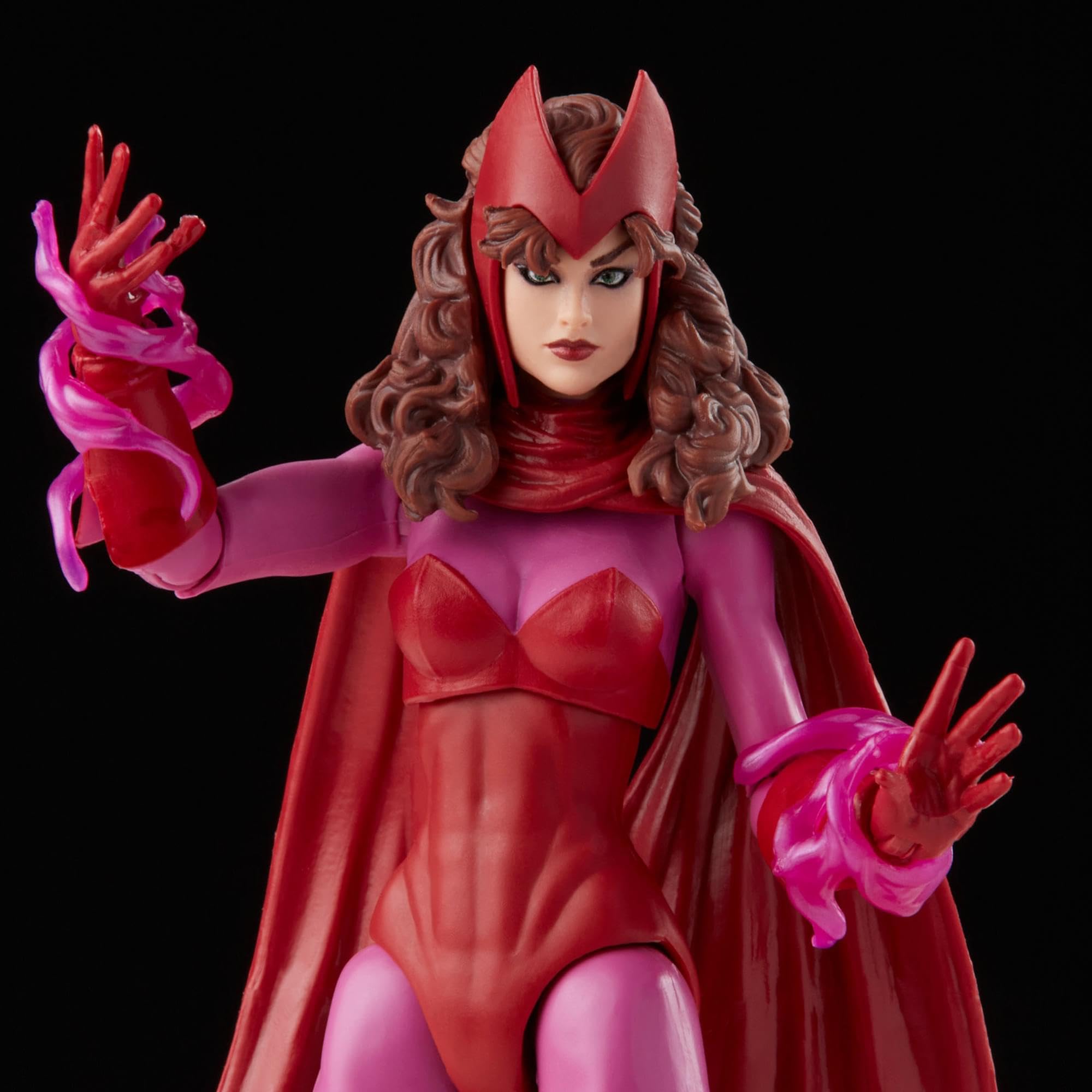 Marvel Legends Series Scarlet Witch 6-inch Retro Packaging Action Figure Toy, 4 Accessories