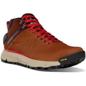 danner 612509m women's trail 2650 mid 4" brown/red gtx 9m